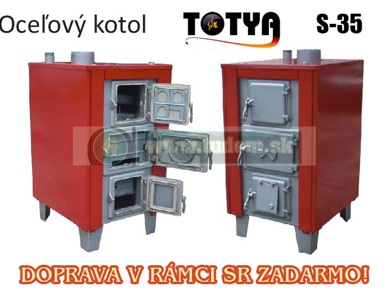 ceľový kotol na drevo a uhlie Kotol-TOTYA S-35 (42 kW) - Vchodové dvere ...